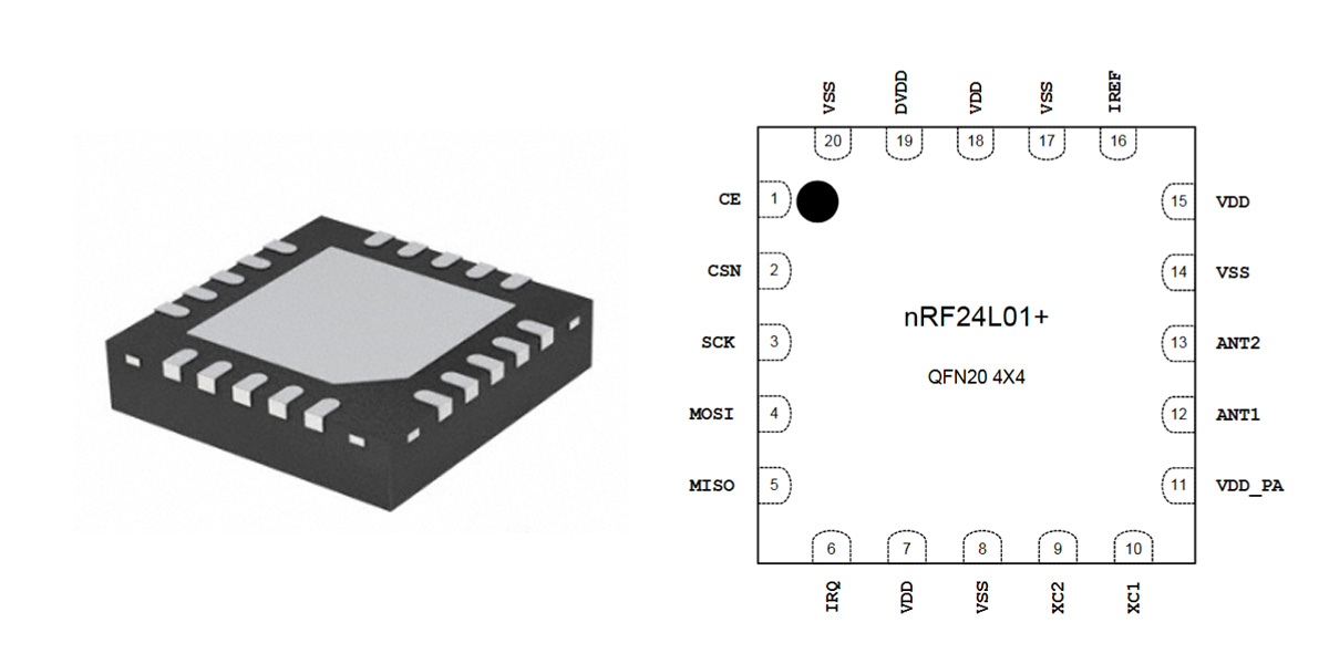 NRF24L01 alcance | pinout - Kasuo