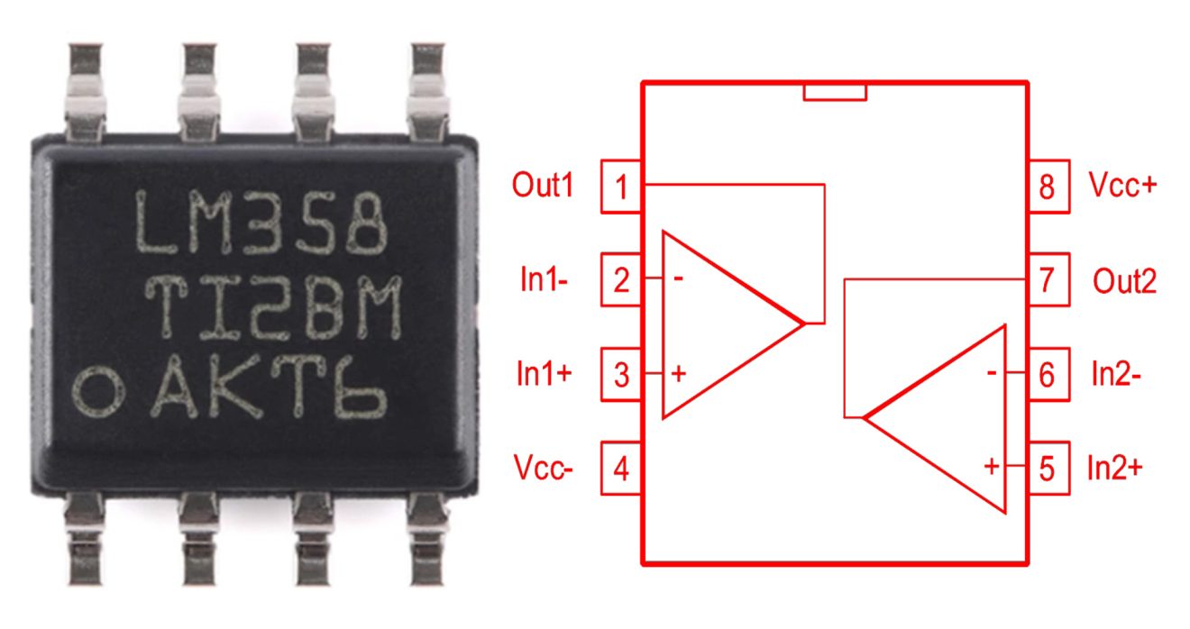 LM358 Op Amp Pinout, Circuit and Equivalent - Kasuo