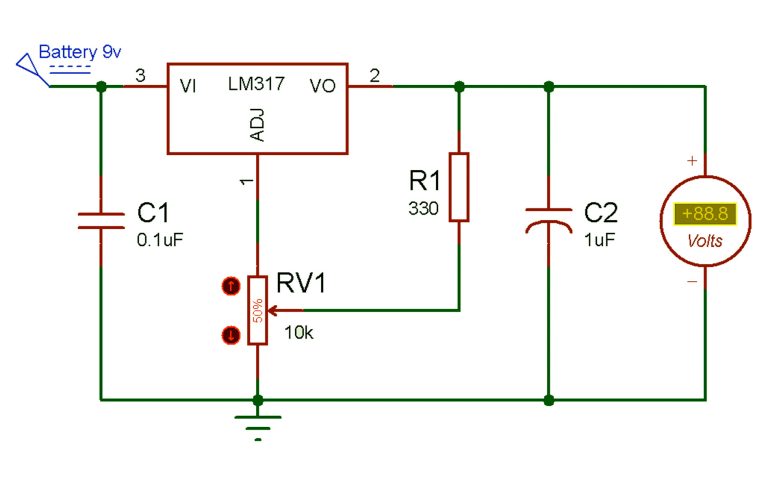 LM317 Voltage Regulator Pinout, Circuits and Equivalents - Kasuo