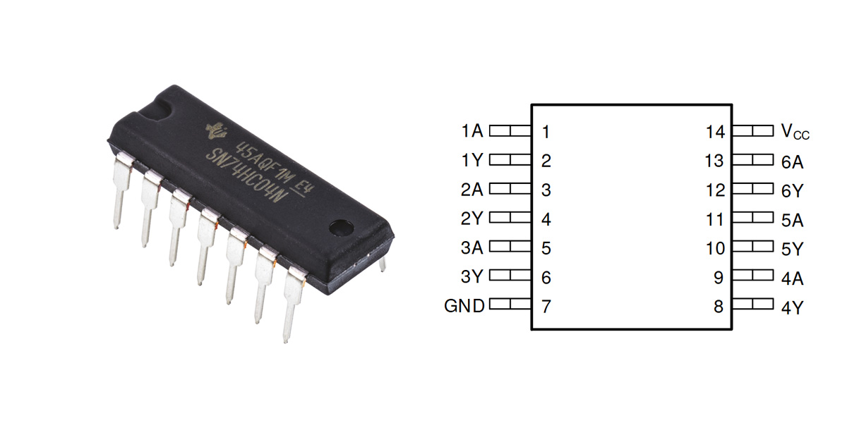 SN74HC04N datasheet, pdf & pinout - Kasuo